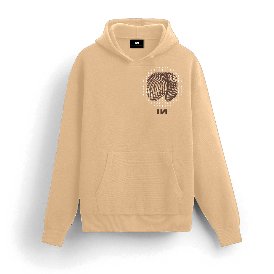Premium Streetwear Oversized Hoodie - Iced Coffee - Shop Now